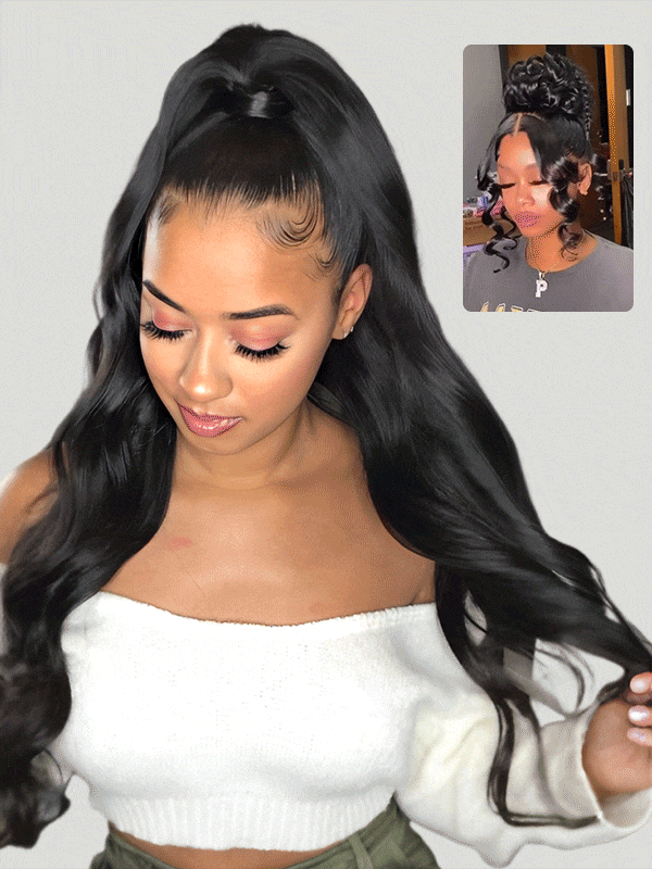 180% Density Full Lace Body Wave Wig Brazilian HD Full Lace Wig 180% ...