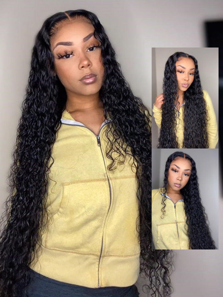 14-36 Inch Water Wave Wig Human Hair HD Lace Front Wig – Yolissa Hair