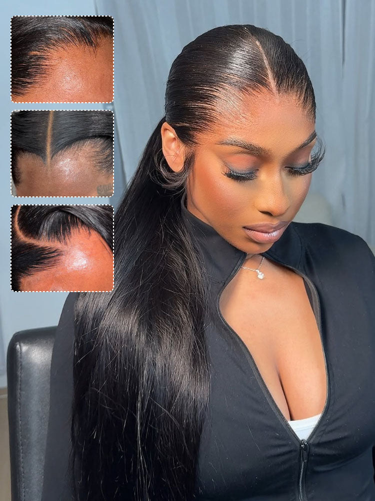 Lagos Hairline Sleek Straight Hair 13x6 Front Wig – Yolissa Hair